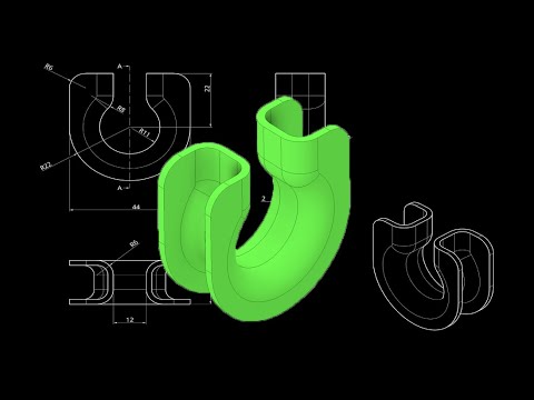 Shell feature in Autodesk Inventor with an exercise - YouTube