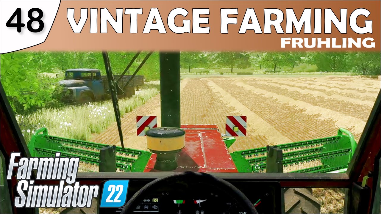 Barley harvest is just in time to feed chickens - VINTAGE FARMING 48 ...