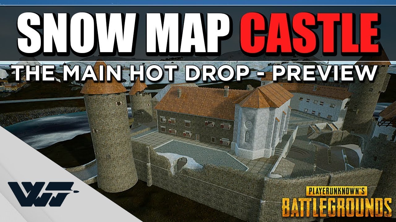 THE SNOW MAP CASTLE - Detailed preview of the main hotdrop of the map ...