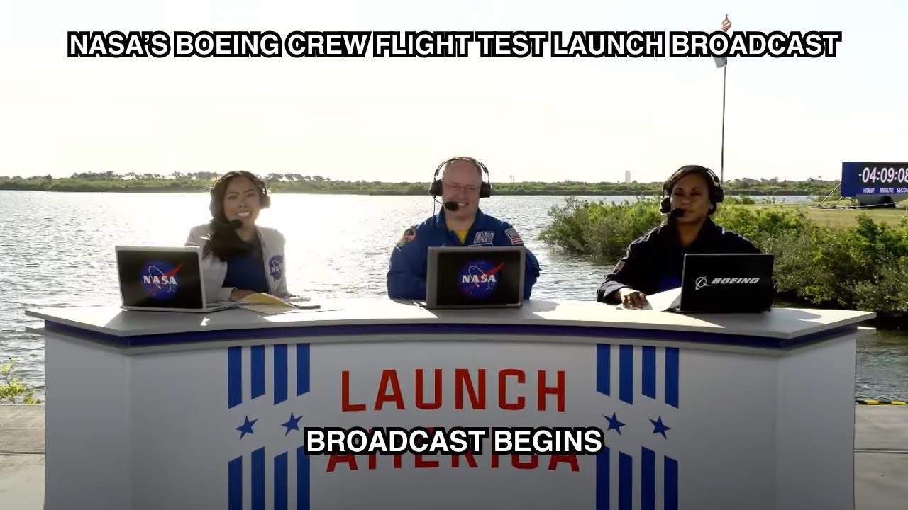 NASA’s Boeing Crew Flight Test: Broadcast Begins - Second Attempt - YouTube