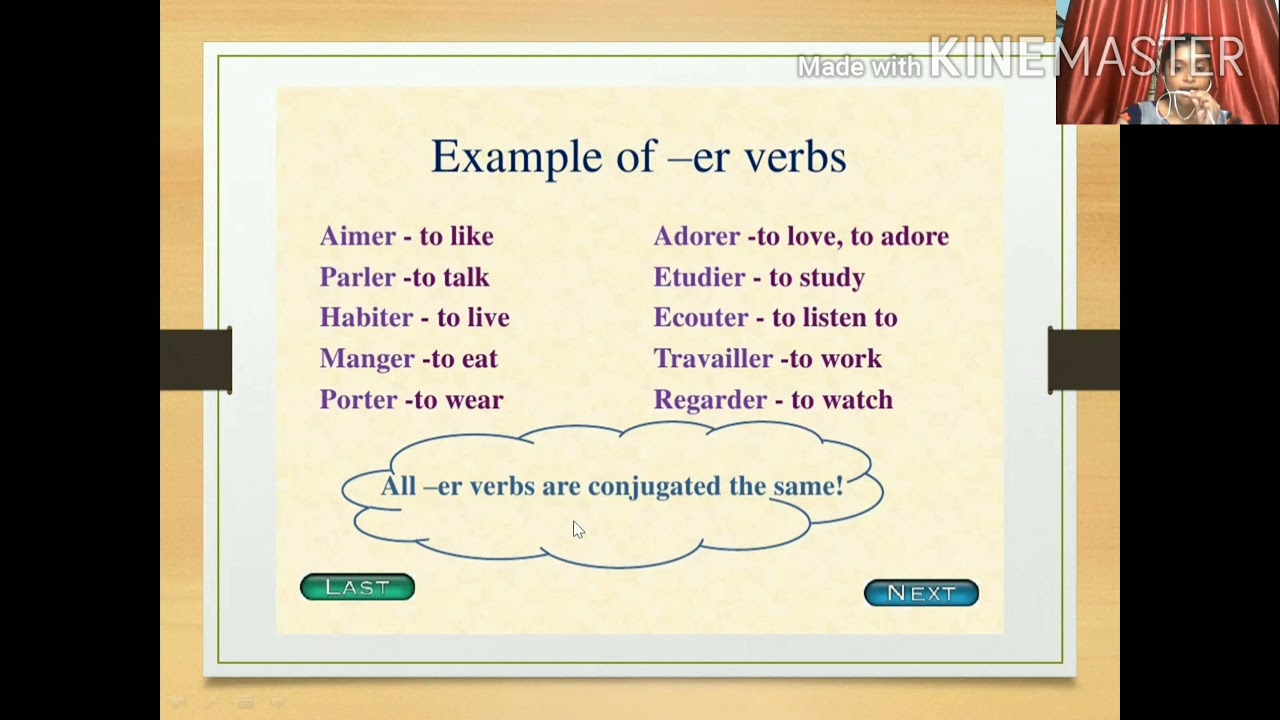 Er - ending verbs conjugation - YouTube
