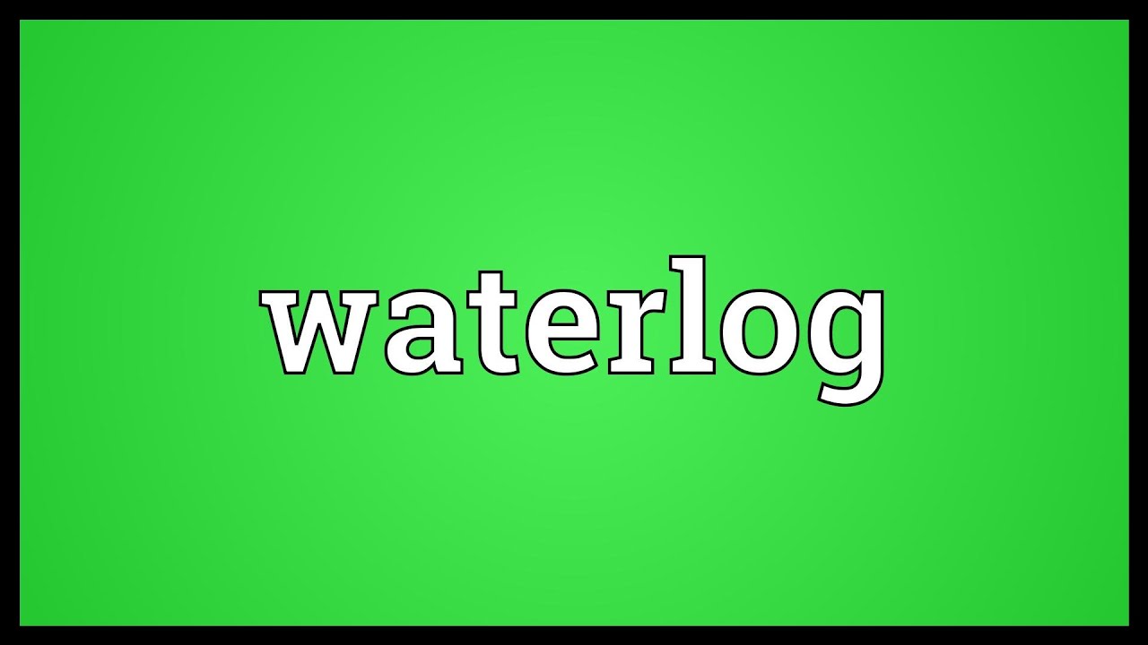Waterlog Meaning - YouTube