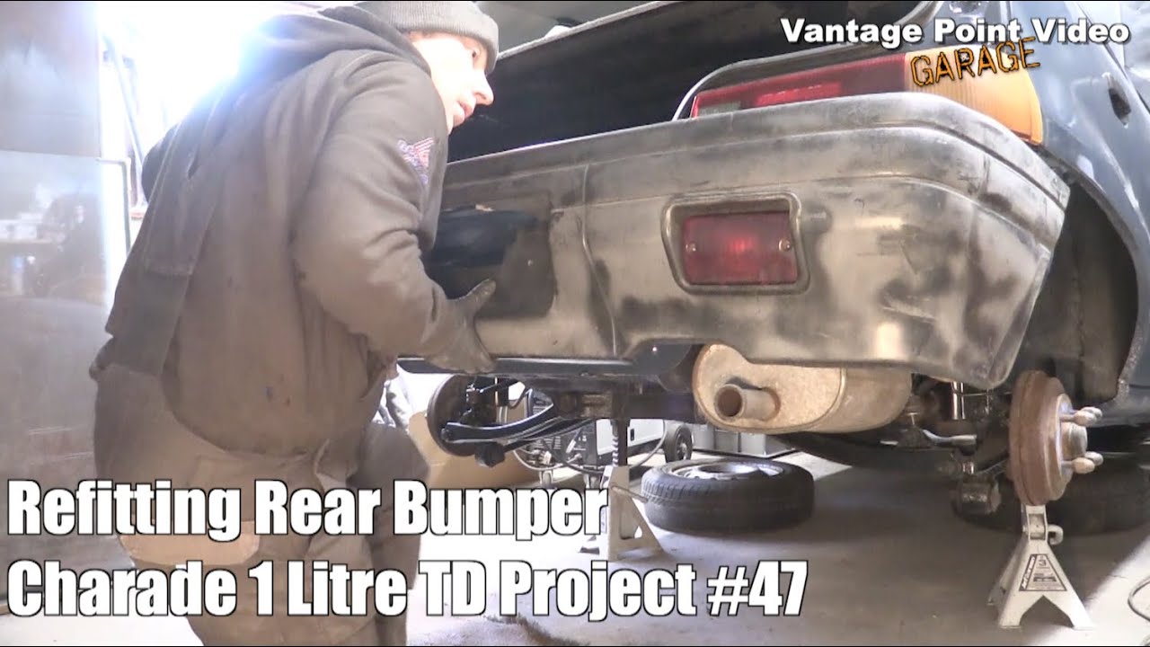 Refitting Rear Bumper: Charade Restoration #47 - YouTube