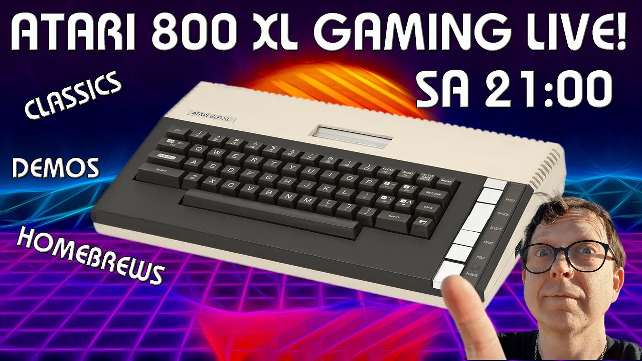 #2129 Atari 800 XL Gaming und Chillout Live! - YouTube