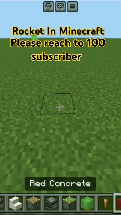 Rocket In Minecraft || #minecraft #rocket #bedrock #java #wool # ...