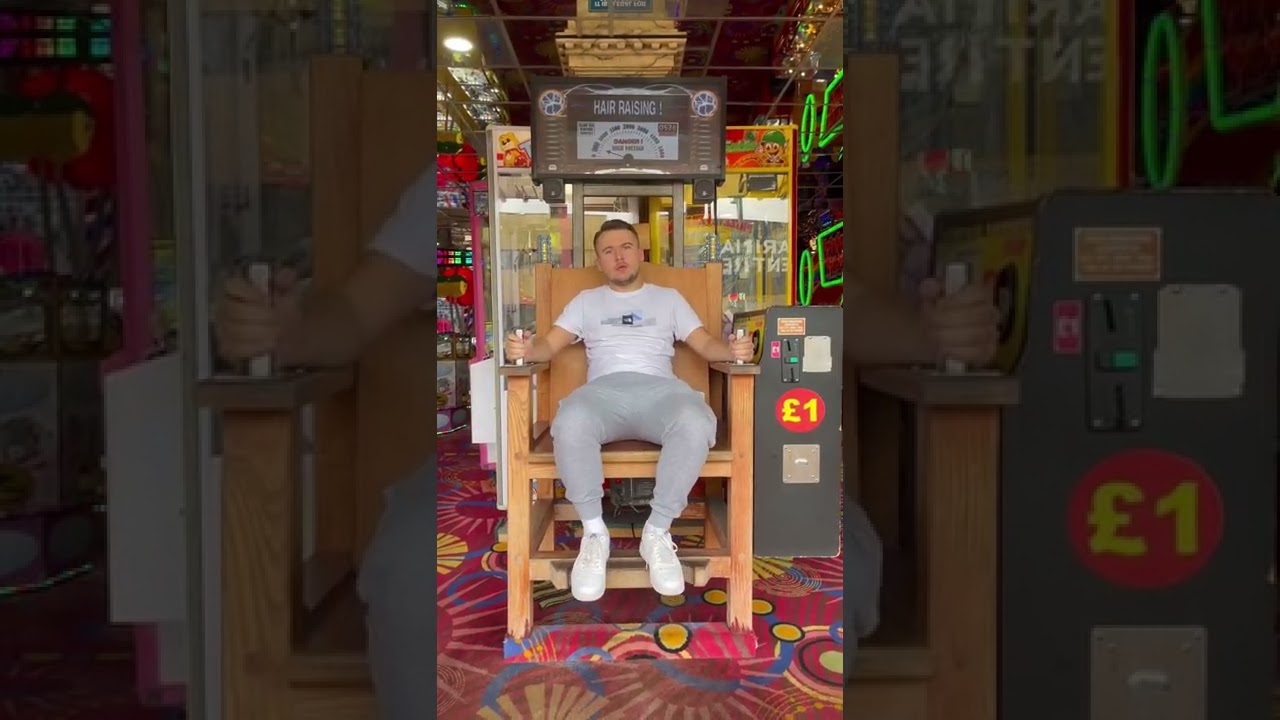 I tried this electric shock chair #Shorts - YouTube