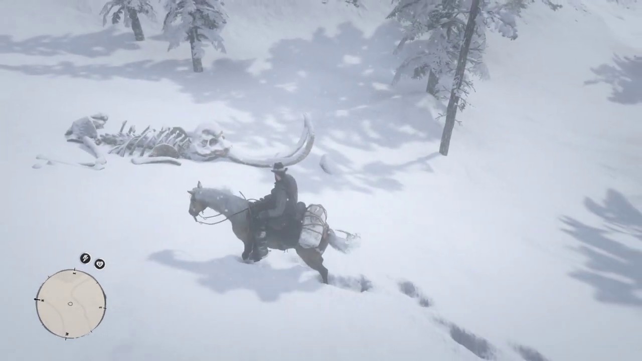 Red Dead Redemption 2 - Mammoth Remains Location - YouTube
