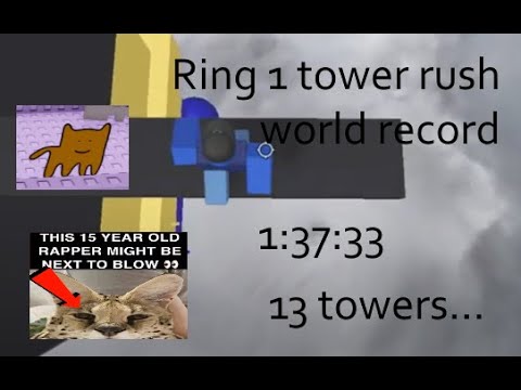 Ring 1 Tower Rush World Record: First Ever Double Digit Time - YouTube
