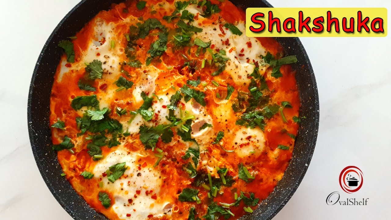 Shakshuka Recipe (Easy) | Eggs in Tomato Pepper Sauce | How to make ...