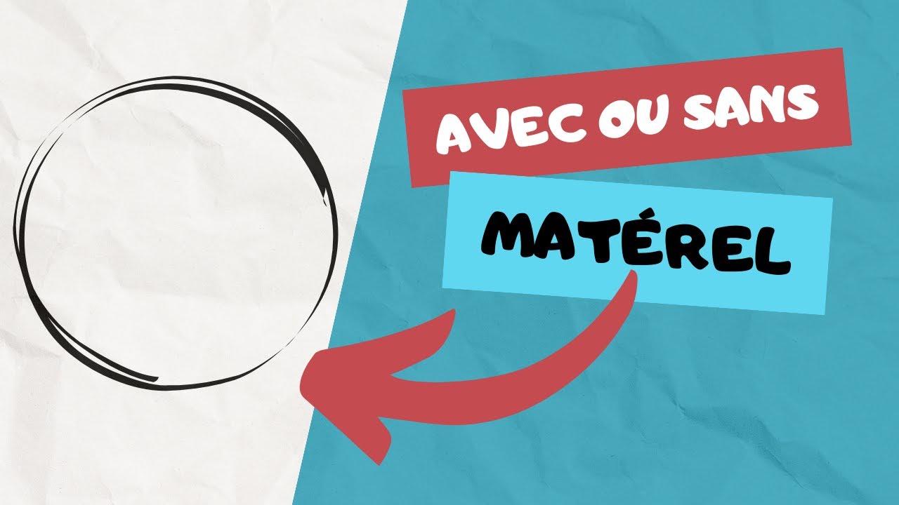 Comment dessiner un rond facilement / 4 TECHNIQUES simple - YouTube