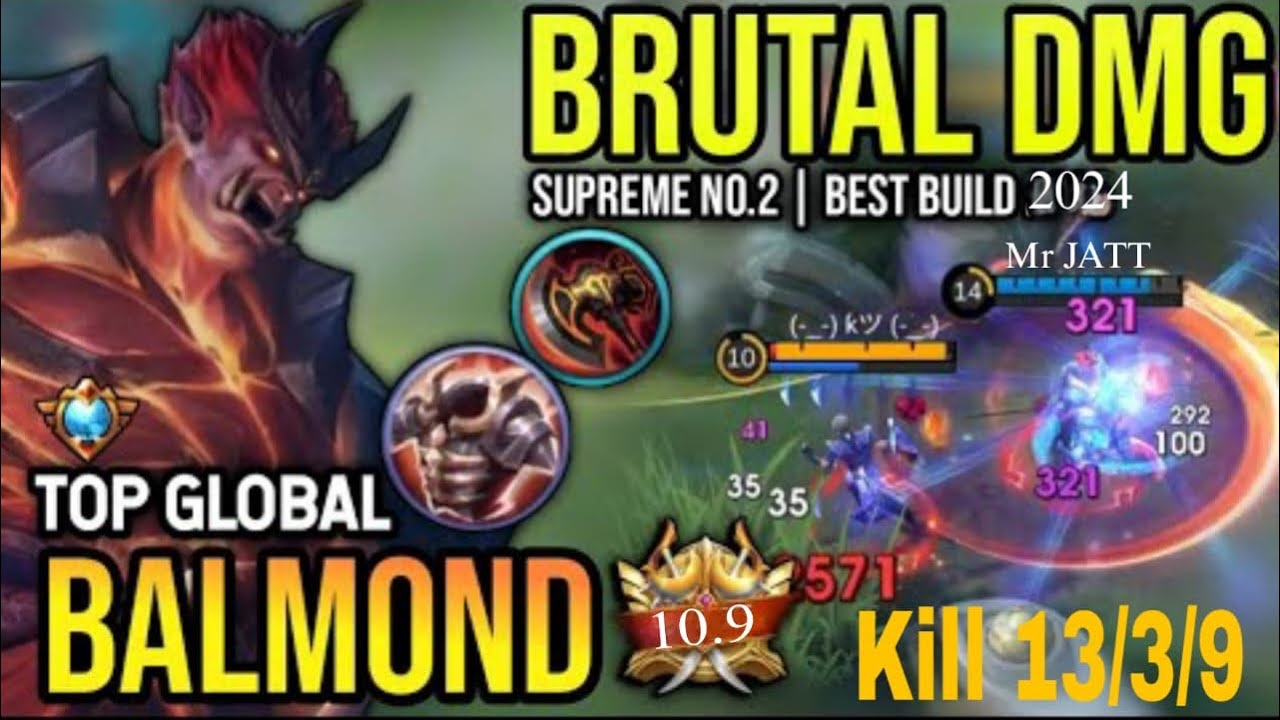 13 Kill + BALMOND BEST BUILD 2024 (ONE HIT BUILD) I BALMOND GAMEPLAY ...