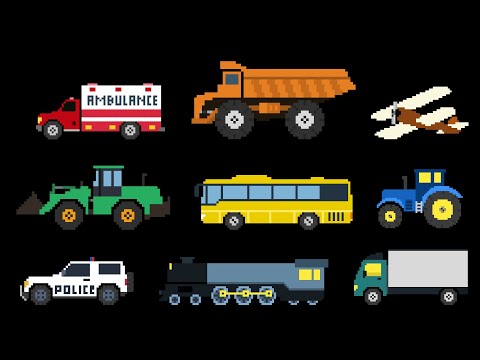 Basic Vehicles 6: Cars, Trucks, Buses & More | Pixel Art
