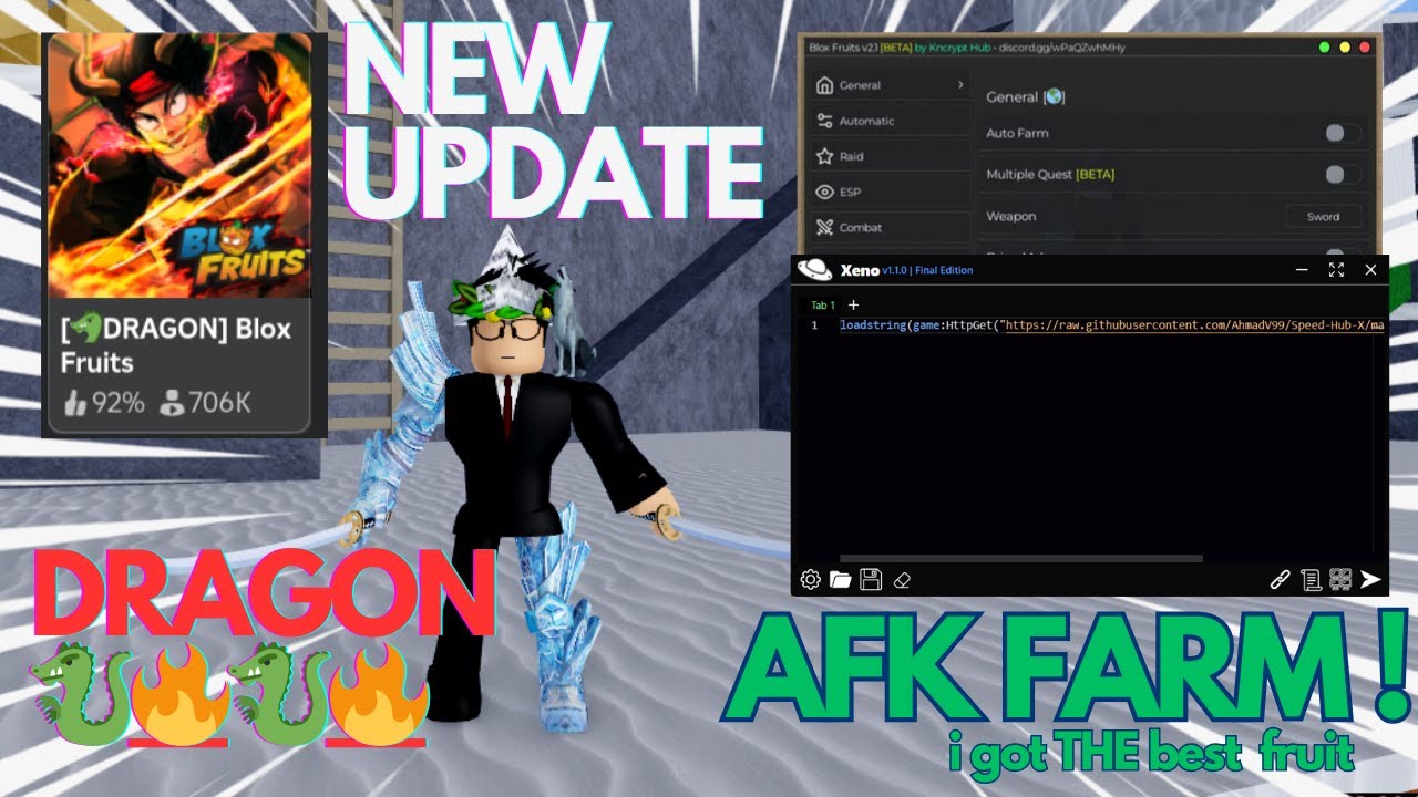 [DRAGON🐉] Blox Fruits SCRIPT | RACE V4 AUTO FARM LEVEL AUTO BUY - YouTube