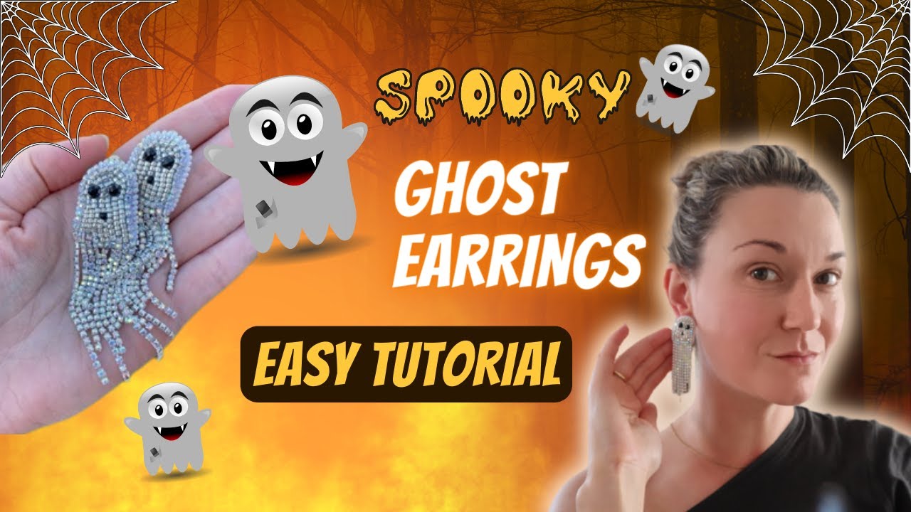 How to Make Ghost Earrings from Beads at Home - an easy tutorial for ...