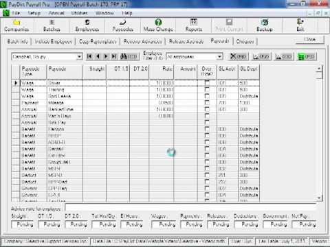 PayDirt Payroll - Batch Processing - Part 1 - YouTube