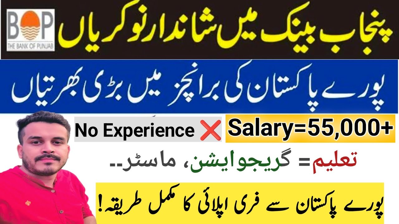 BOP Latest jobs update|How to apply for BOP Collection Officer Jobs ...