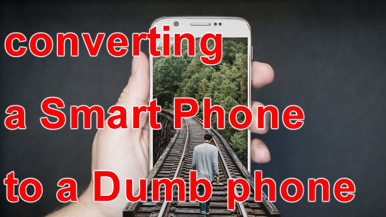 easy way to Dumb down a smart phone for kids, or reduce distractions ...