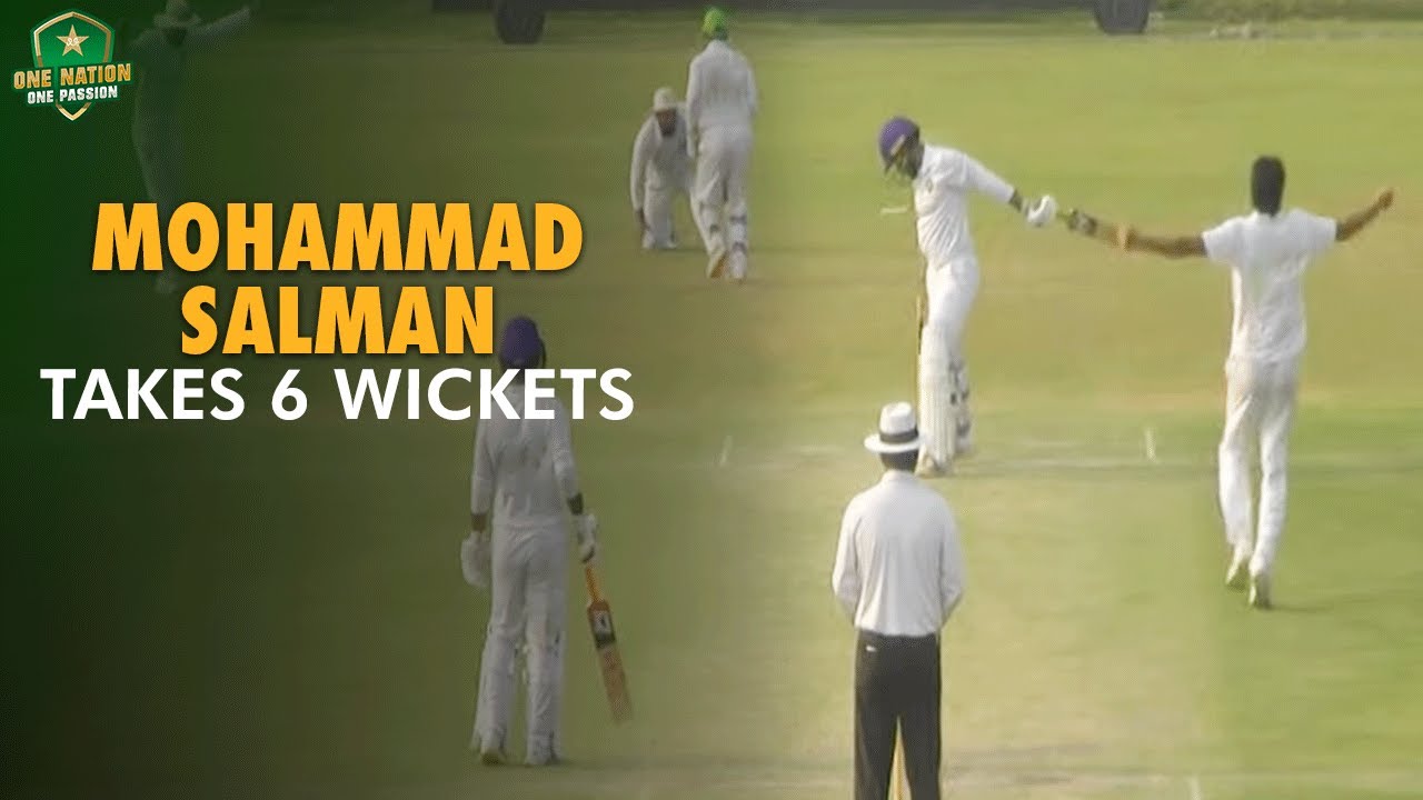 Mohammad Salman takes 6 wickets | Faisalabad vs Lahore Whites | Quaid-e ...