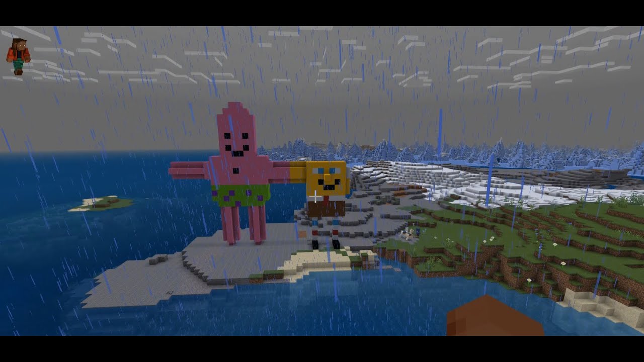 Building a Spongebob & Patrick house in Minecraft! - YouTube