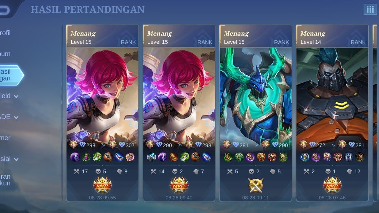 PRESET ML || HISTORY PERTANDINGAN - YouTube