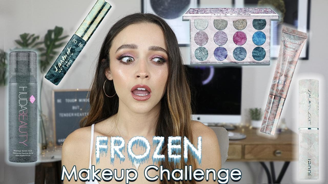 I FROZE MY MAKEUP!!!! | Full Face of Frozen Makeup....... omg - YouTube