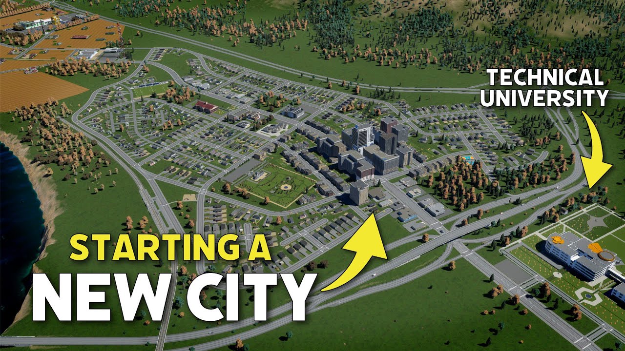 How to Design a New City Road Layout | Cities: Skylines 2 - YouTube