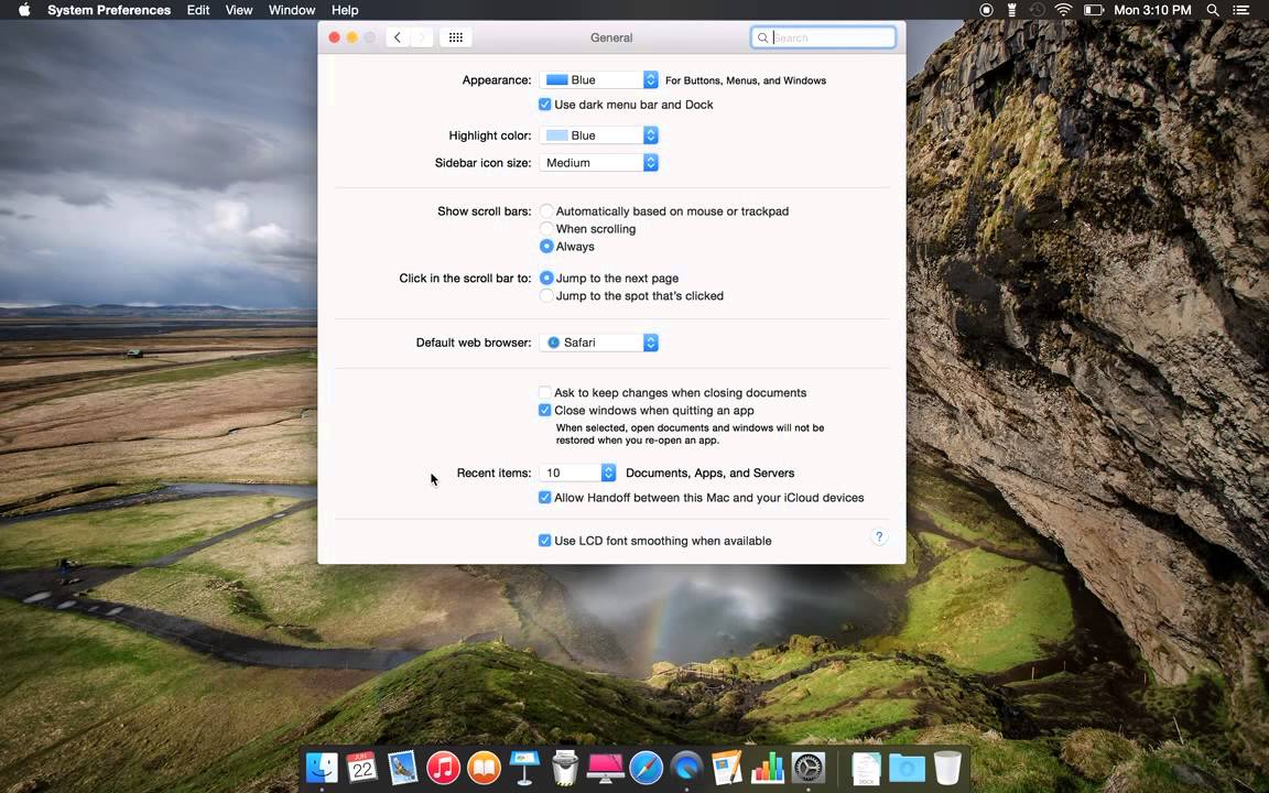 Look at General In System Preferences For Mac - YouTube
