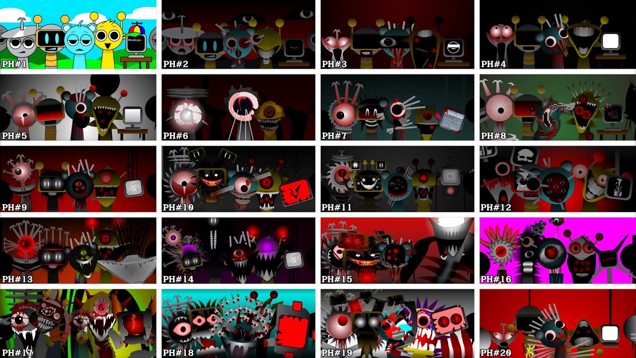 SPRUNKI IS ON! INCREDIBOX SPRUNKI ! Gray x FunBot x Sky x Simon x Mr ...