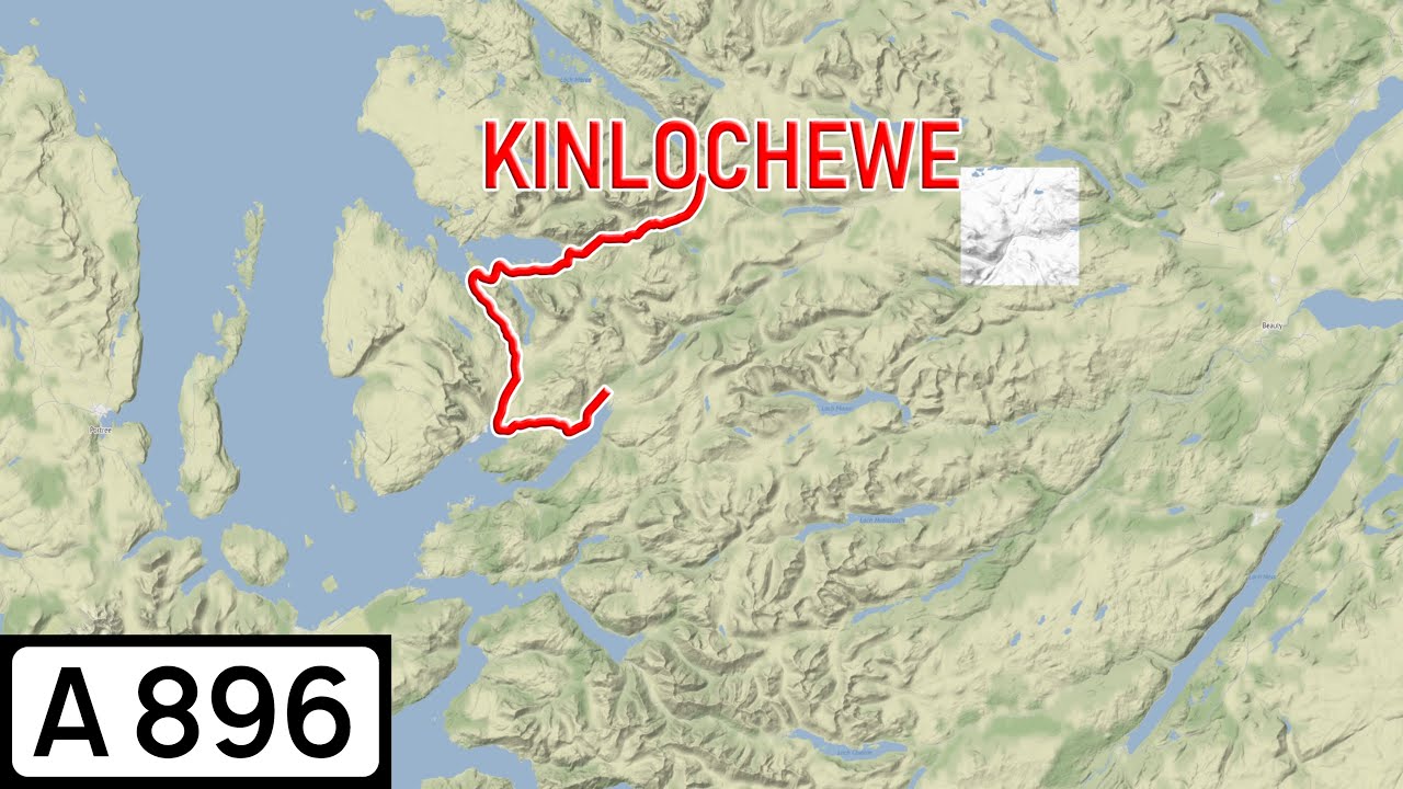 Scotland Road Tours - A896 Kinlochewe to Lochcarron - YouTube