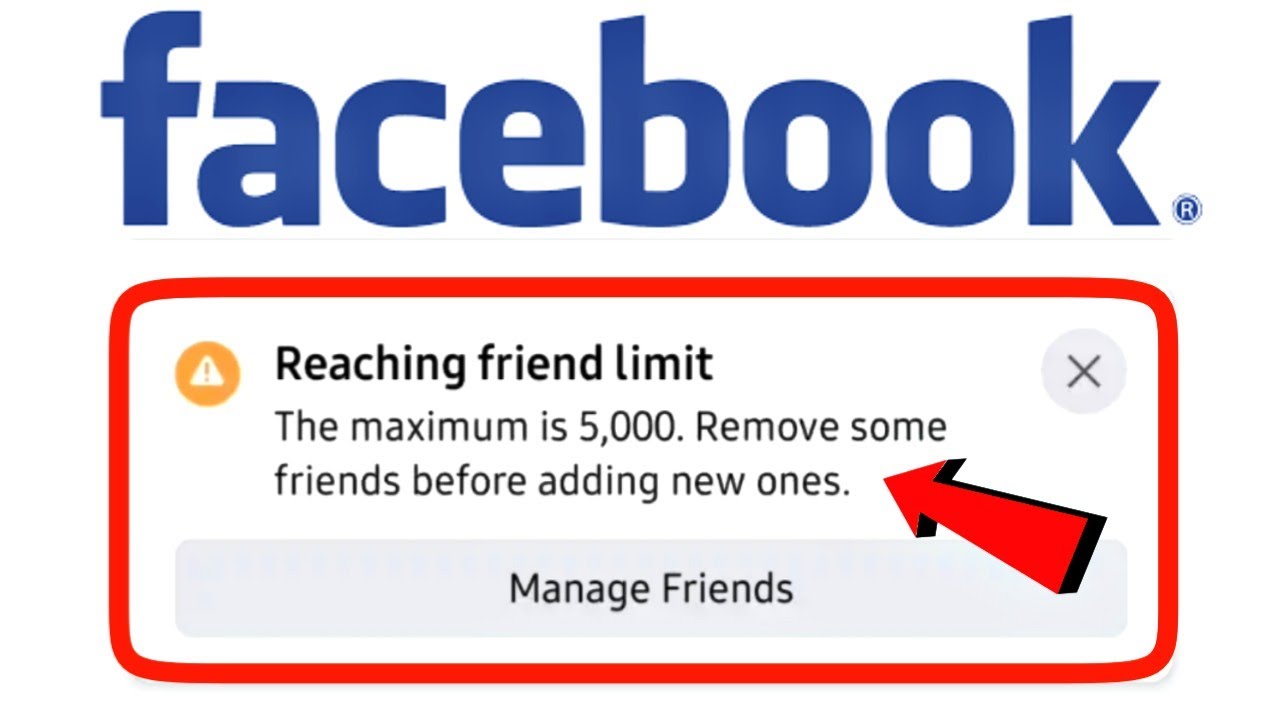 Facebook Fix Reaching Friends Limit Problem Solve - YouTube