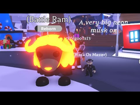 A REALLY big neon musk ox. - YouTube