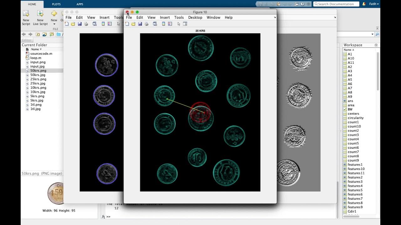 Coin Detection and Counting by Matlab - Computer Vision - YouTube