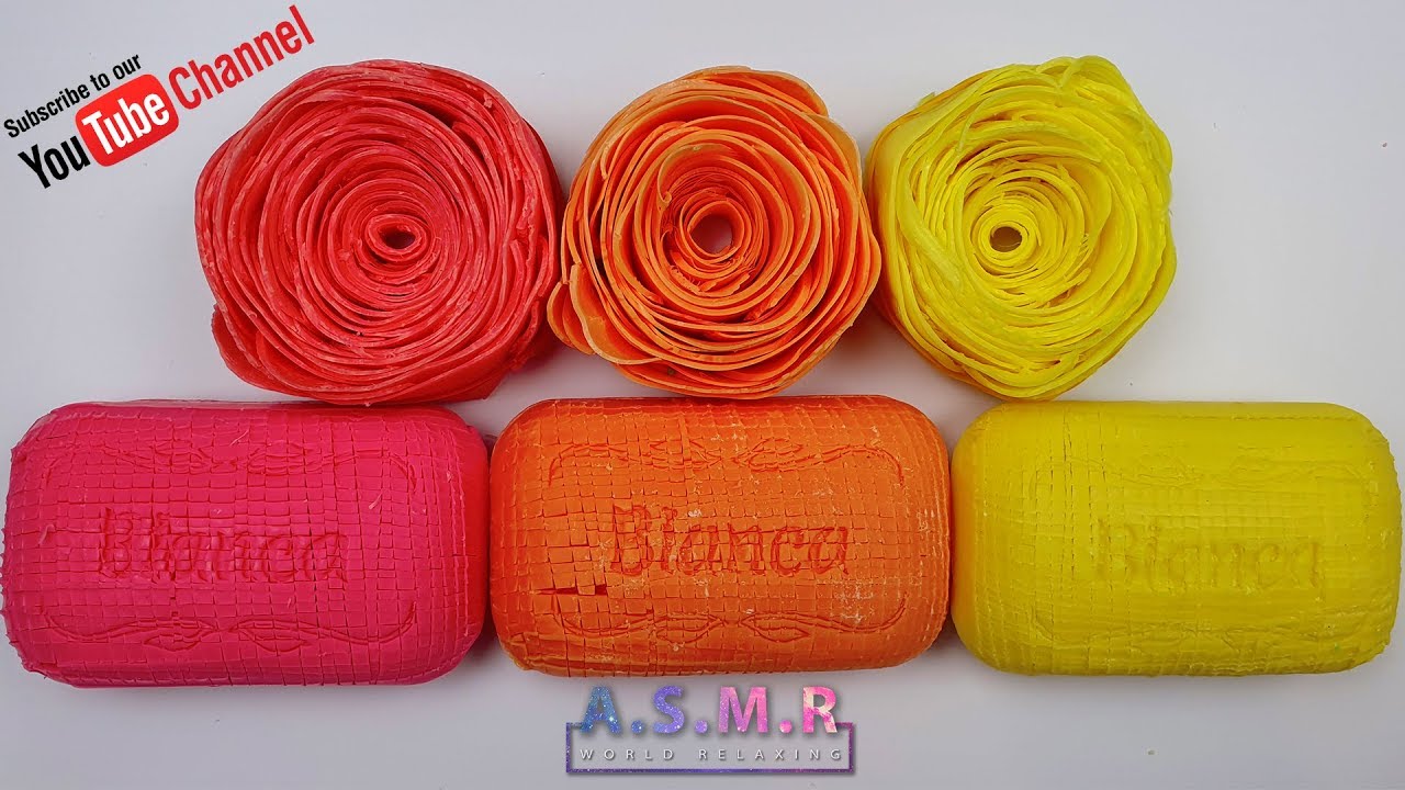 Satisfaction Crunching Soap Roses and Crunch Soap Cubes - YouTube