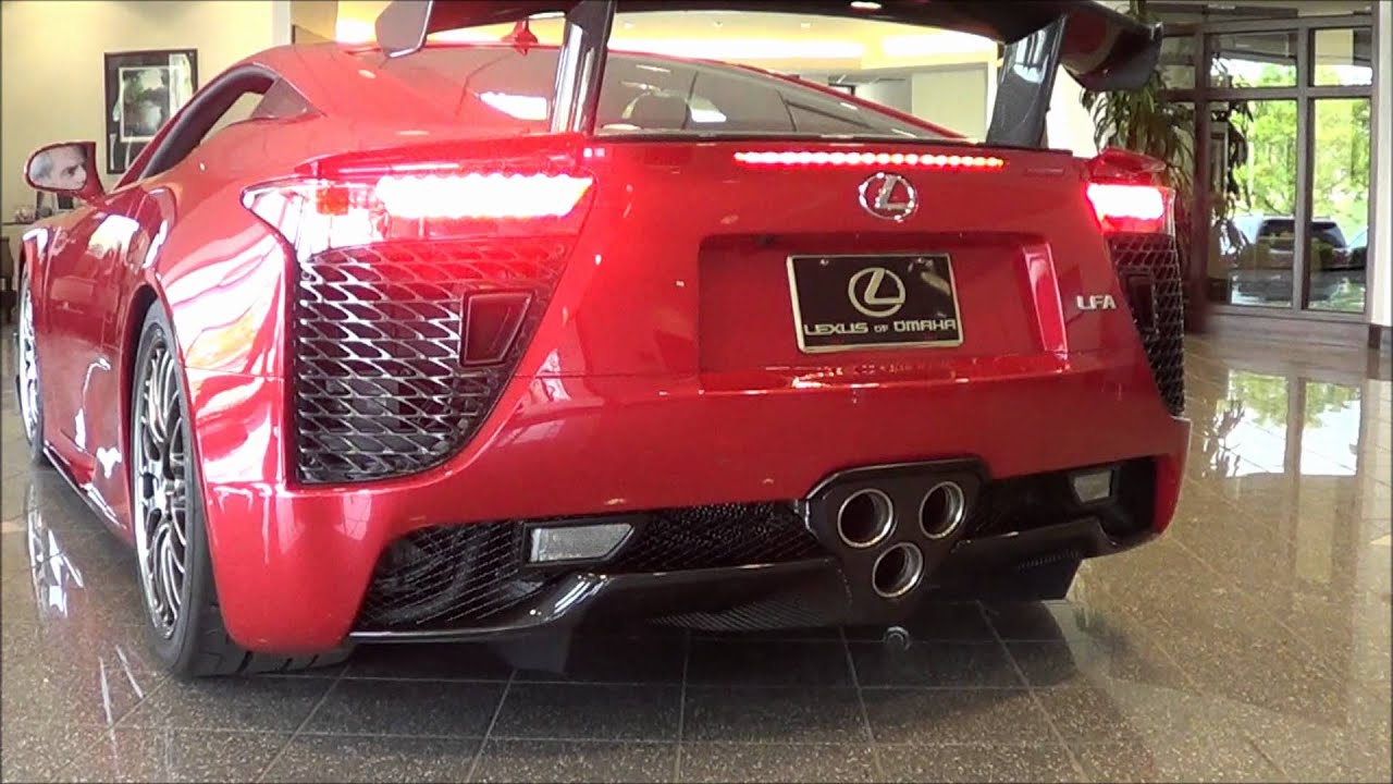 The first Pearl Red Nurburgring Edition LFA makes debut in Nebraska ...