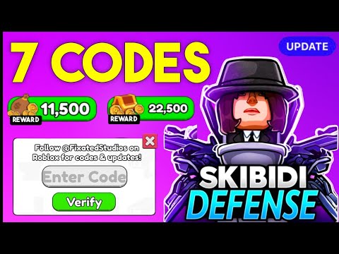 NEW ALL WORKING CODES FOR SKIBIDI TOWER DEFENSE | SKIBIDI TOWER DEFENSE ...
