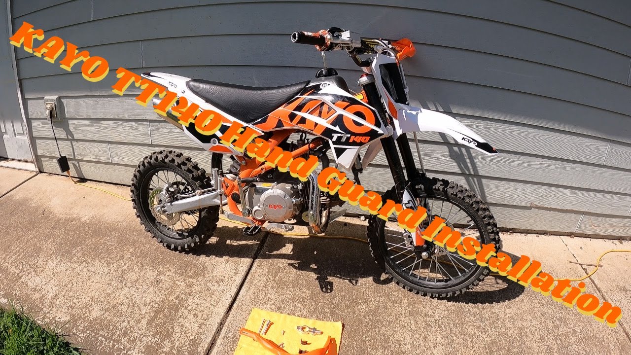 KAYO TT140 Hand Guard Installation - YouTube