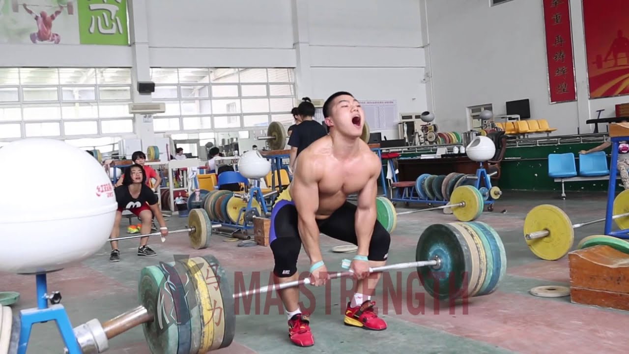 Zhao Yongchao (85kg) Sumo Clean Pull 200kg - YouTube