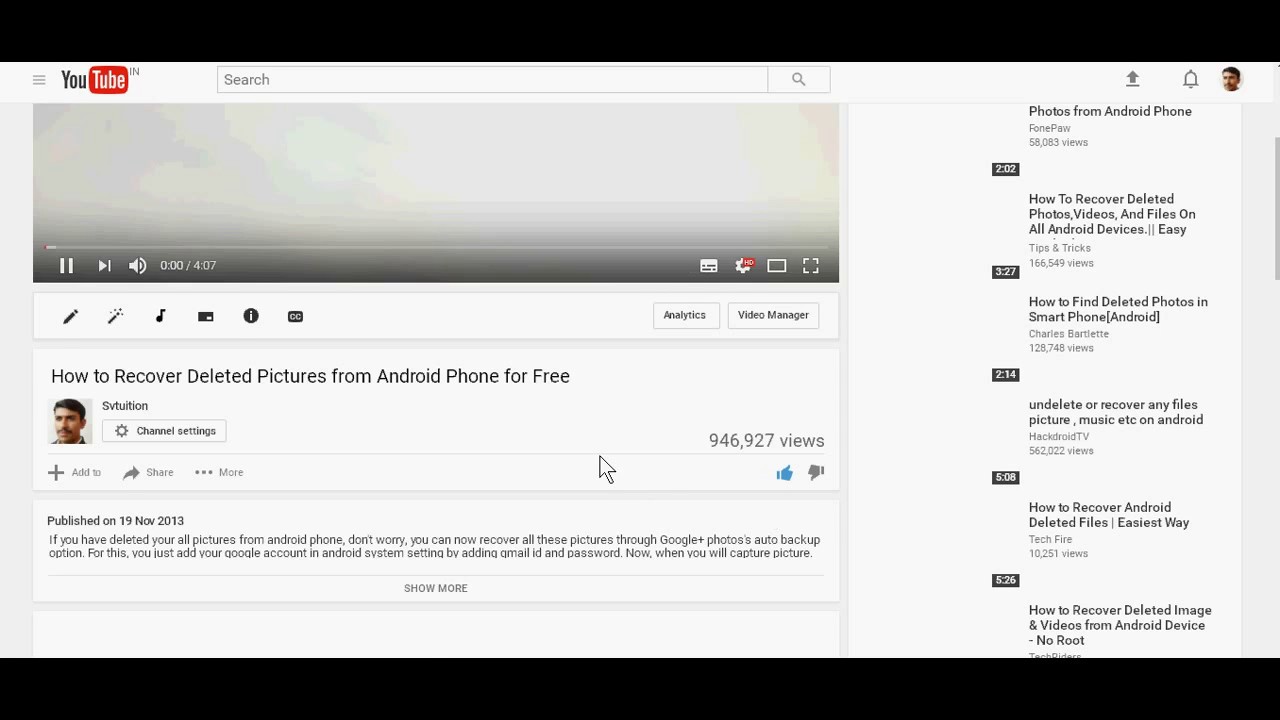 How not to Show User Ratings of YouTube Video - YouTube
