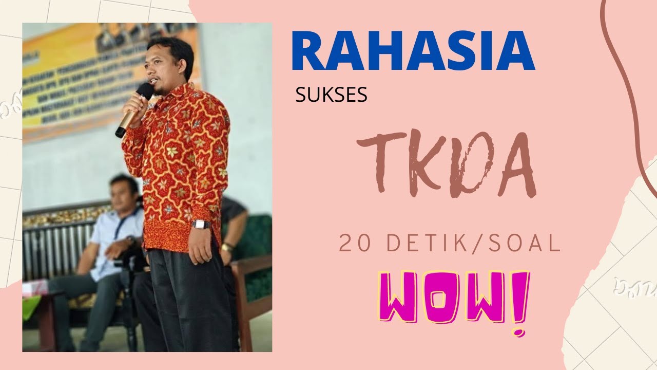 KUNCI SUKSES TKDA. 20 detik/soal. Soal Aritmatika Part II - YouTube