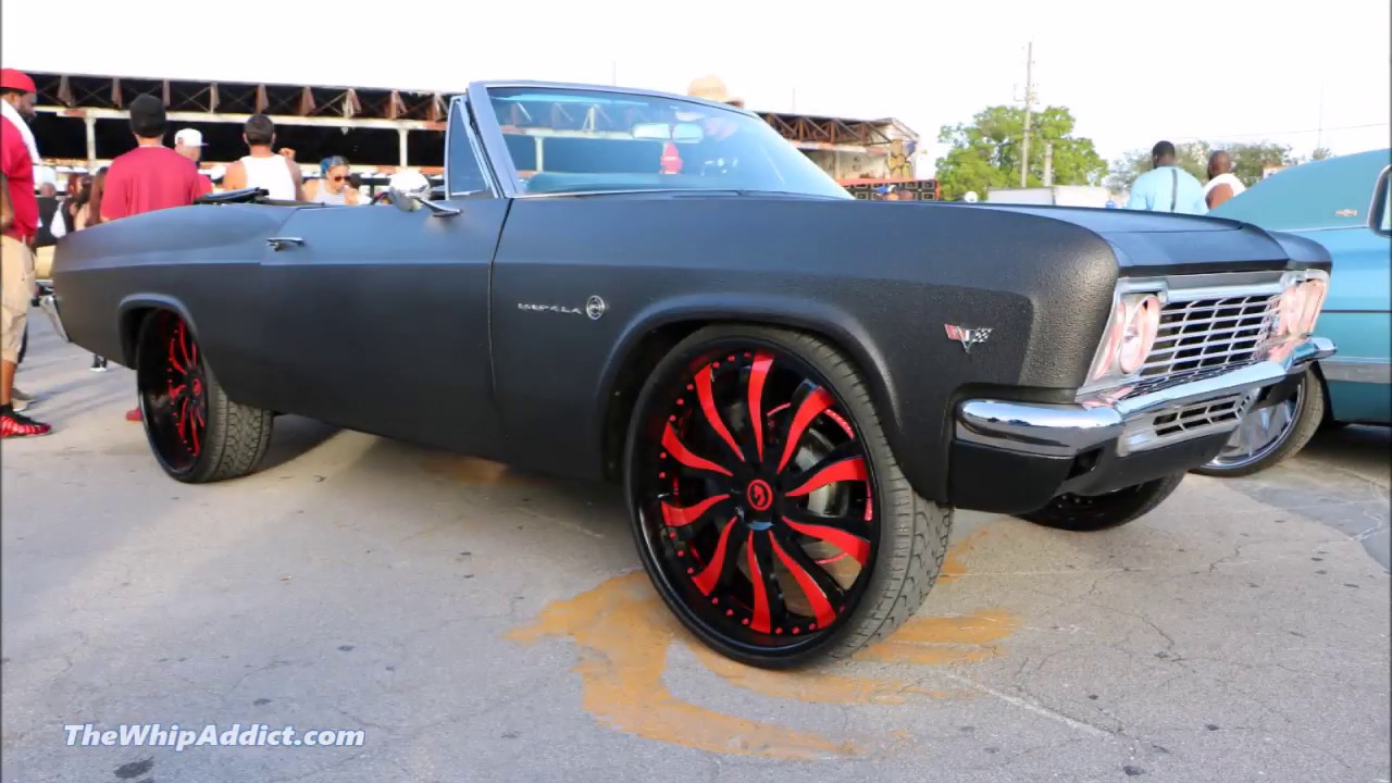 WhipAddict: Rhino Painted 66' Chevrolet Impala Vert on Forgiato ...