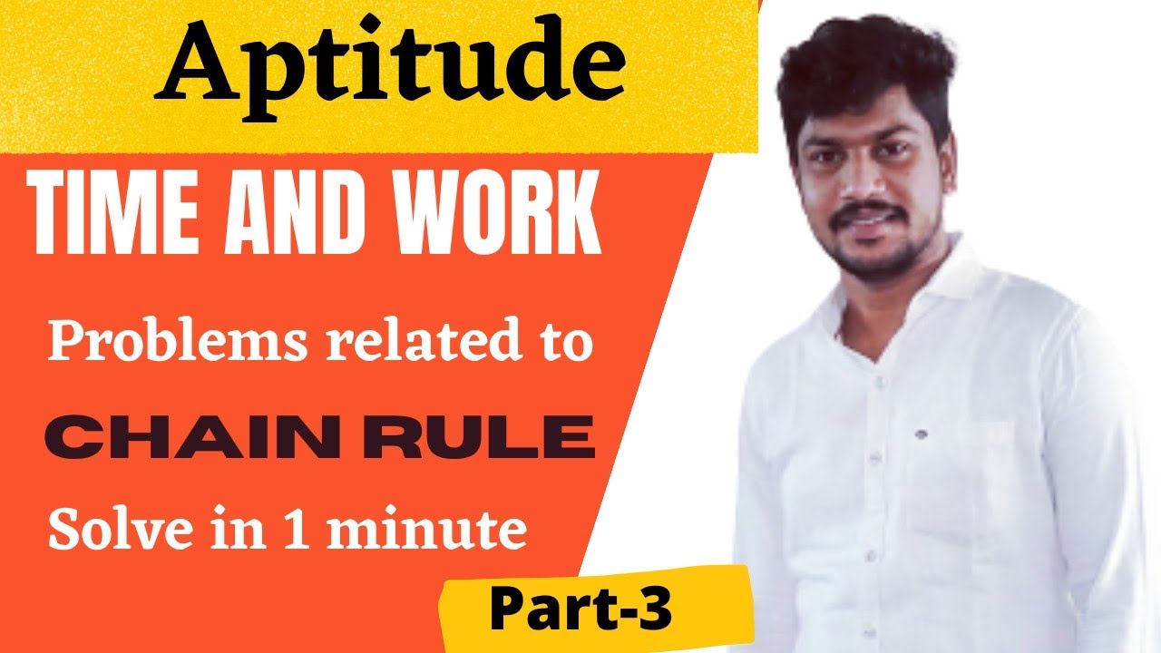 aptitude time and work problems || chain rule ||#education_to_all # ...