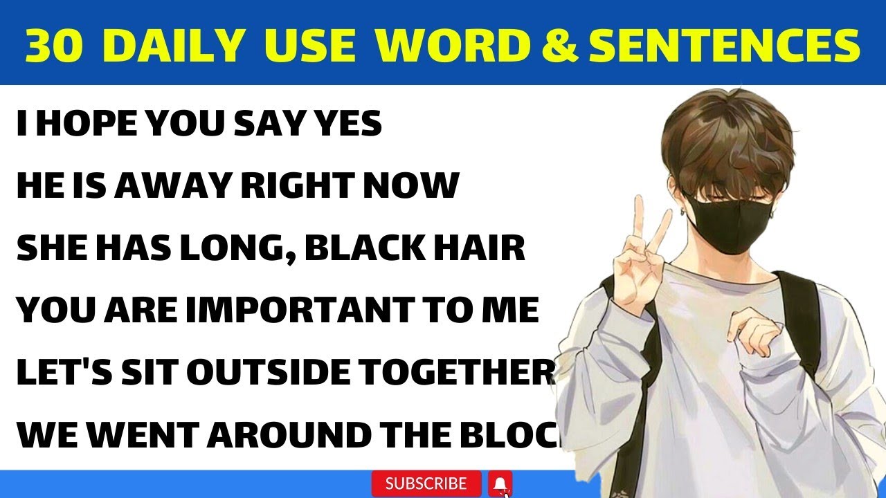 Daily Usage English Sentences - Learning English for Beginners - YouTube