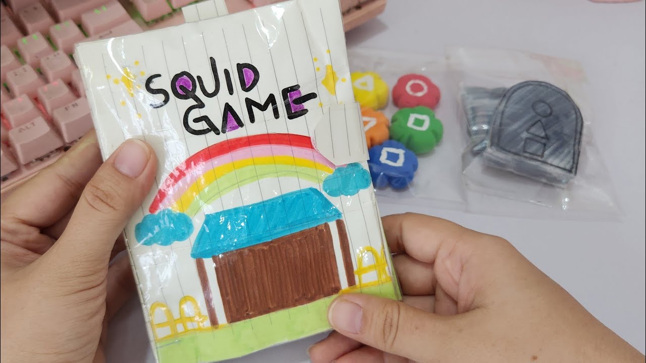 DIY PAPER CRAFTS SQUID GAME BOOK #amichannel #squidgame #squidgame2 ...