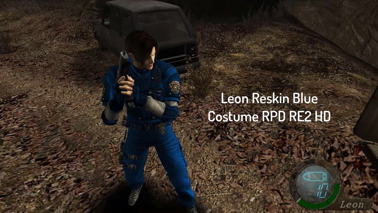 Re4 UHD Reskin mod Leon RPD RE2 costume Special 1 - YouTube