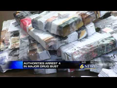 300 bricks of heroin found in Jeep; four m - YouTube