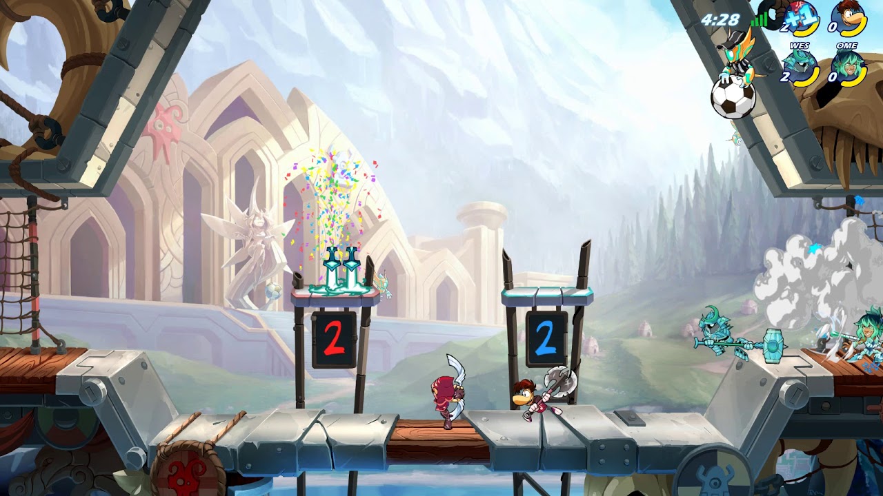 Brawlhalla Rayman and Kung Foot Gamemode Showcase - YouTube