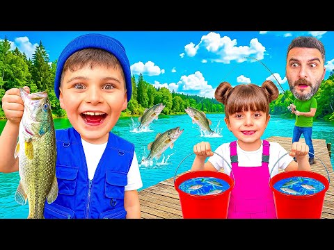 UTKU ASEL BALIKÇI OLDU BALIK TUTTU ! KOCAMAN BALIK YAKALADIK ! 