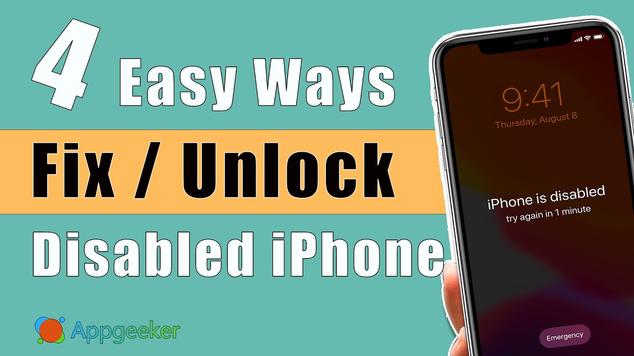 iPhone is disabled in iOS 15.1 or earlier? 4 Ways to Unlock it! - YouTube