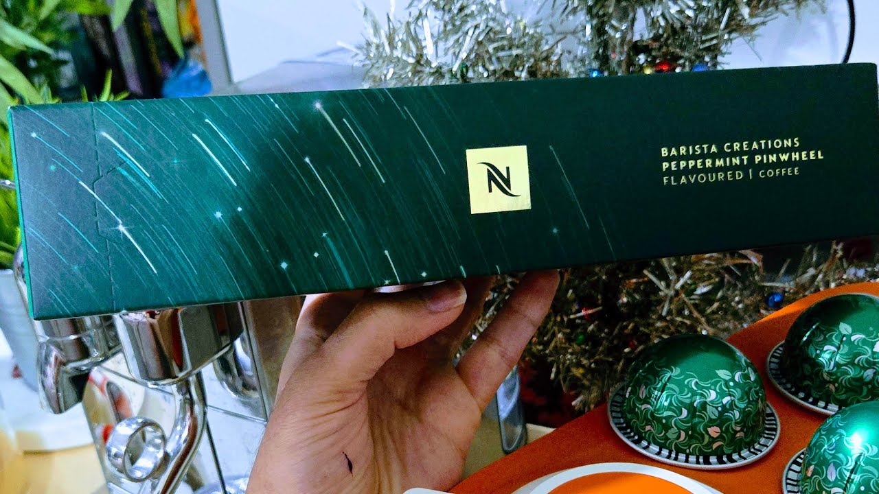Review of Peppermint Pinwheel Nespresso Vertuo Flavoured Coffee Holiday ...
