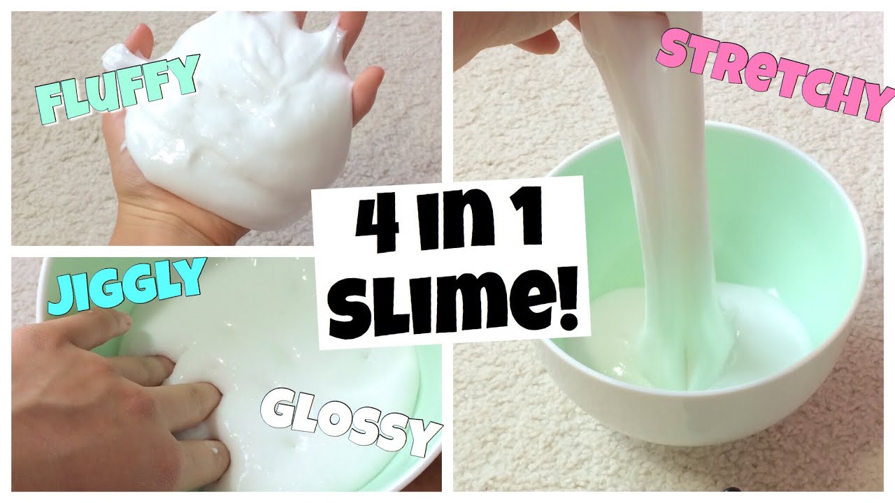 Mixing all slime ingredients together | Jiggly, Fluffy, Stretchy, and ...